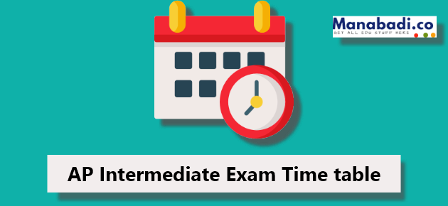AP Inter Time table 2021. Intermediate 1st Year, 2nd Year Exam ...